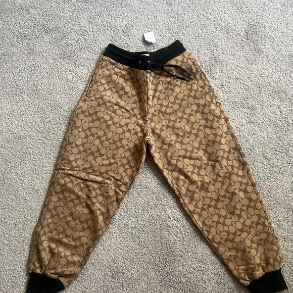 Coach | Pants & Jumpsuits | Coach Tan Patterned | Poshmark
